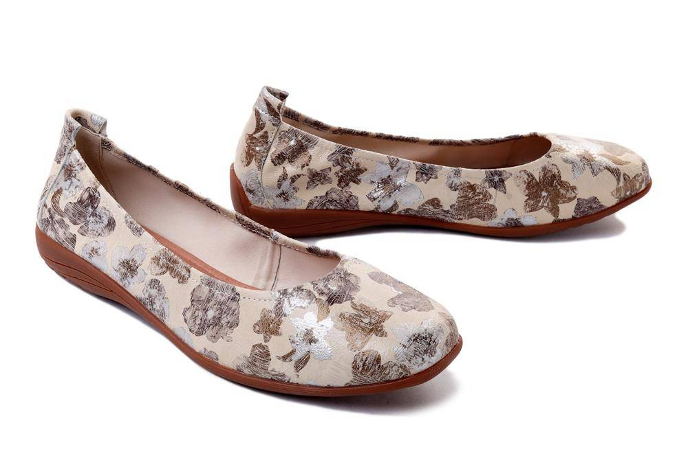 JOSEF SEIBEL 74801 372 232 Fenja 01 creme-multi, baleriny damskie - sklep e-kobi.pl