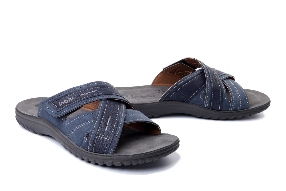 INBLU FN-99 004 granatowy, klapki męskie - sklep e-kobi.pl