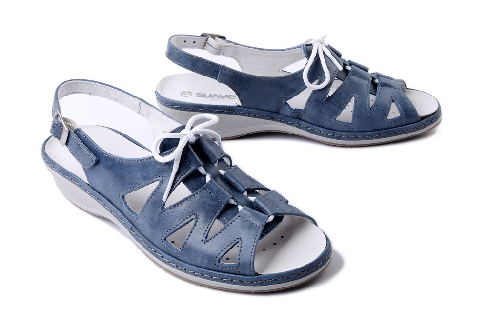 SUAVE 711040-05 blau, sandały damskie - sklep e-kobi.pl