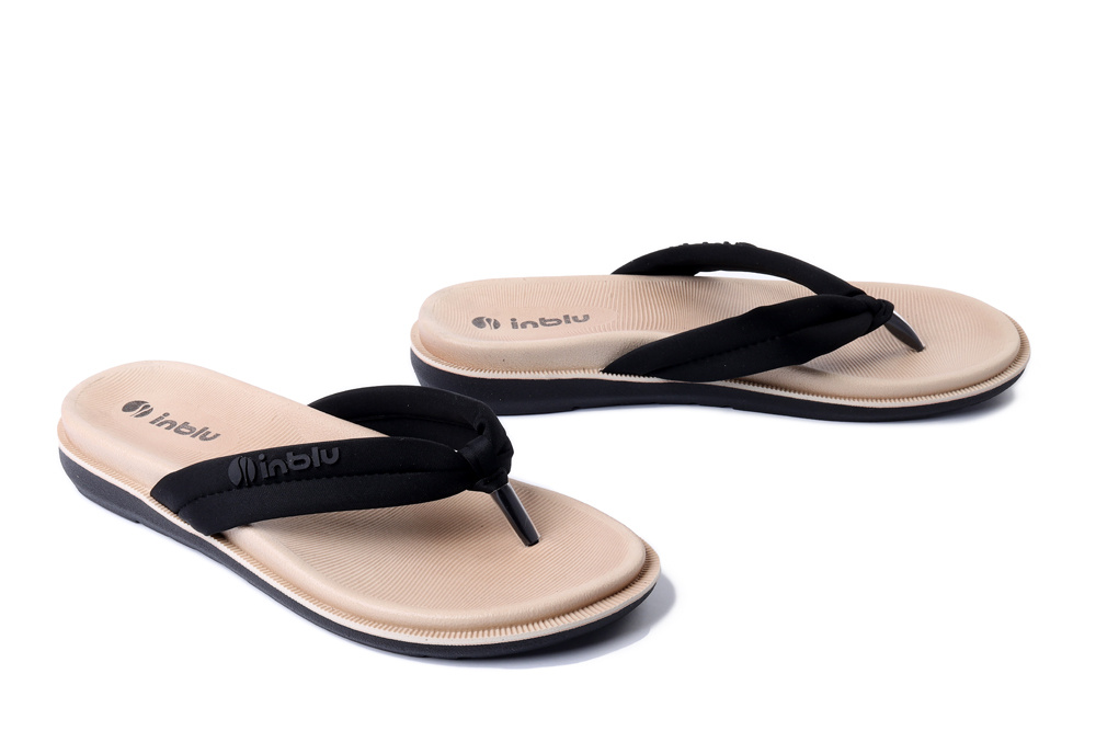 INBLU SF-04 014 czarny, klapki japonki damskie - sklep e-kobi.pl