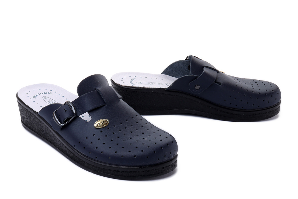 SANITAL FLEX 708/I blue, klapki damskie - sklep e-kobi.pl