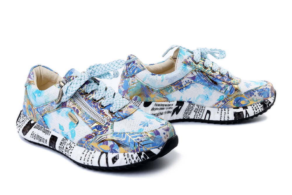 LAURA VITA BURTON 1123 SL1826-11C indigo, półbuty damskie - sklep e-kobi.pl