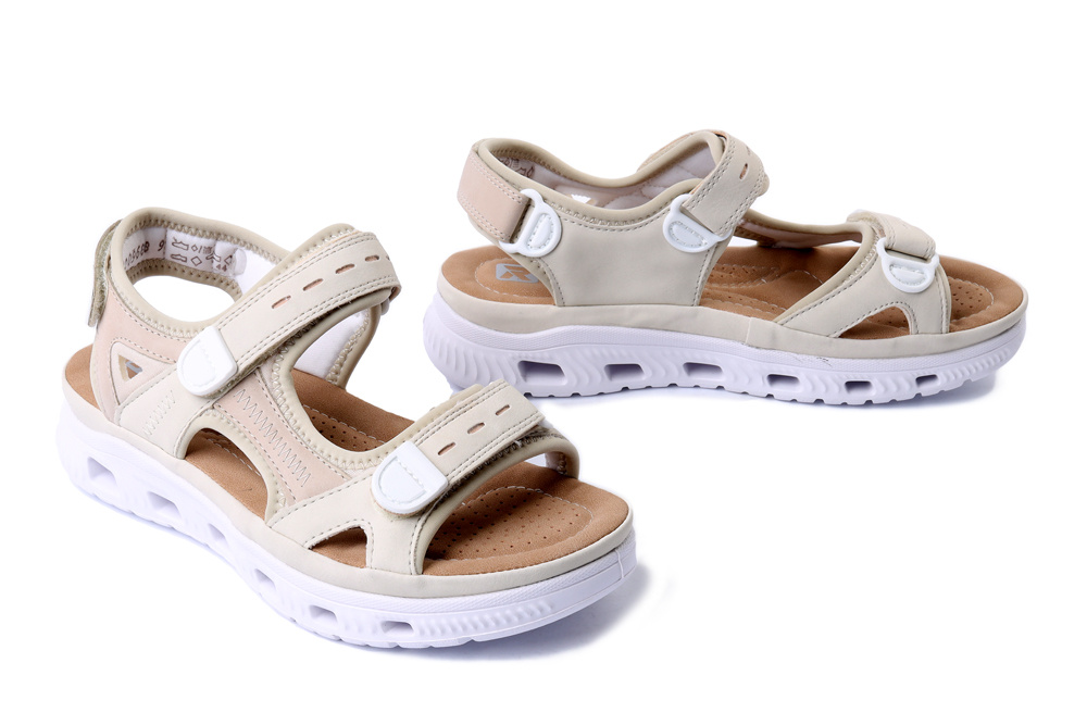 RIEKER 64074-60 beige, sandały damskie - sklep e-kobi.pl