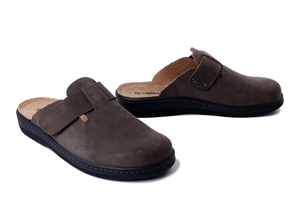 DR. BRINKMANN 600058-09 grau, klapki męskie - sklep e-kobi.pl