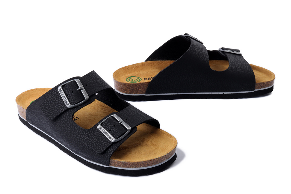 DR. BRINKMANN 600135-01 schwarz, klapki męskie - sklep e-kobi.pl