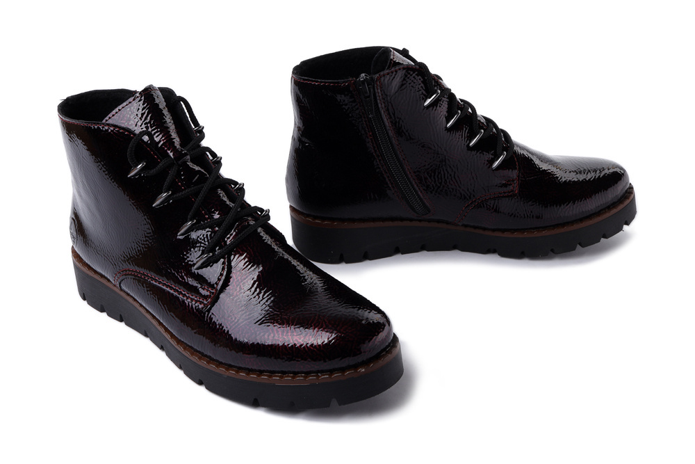 RIEKER 44902-35 red, trzewiki damskie - sklep e-kobi.pl