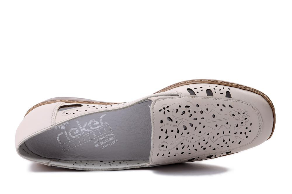 RIEKER 41365-60 beige, półbuty letnie damskie | Sklep e-kobi.pl