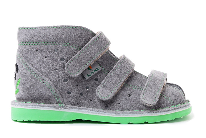 DANIELKI T135L szary haft, obuwie profilaktyczne dziecięce, rozmiary 27 ...