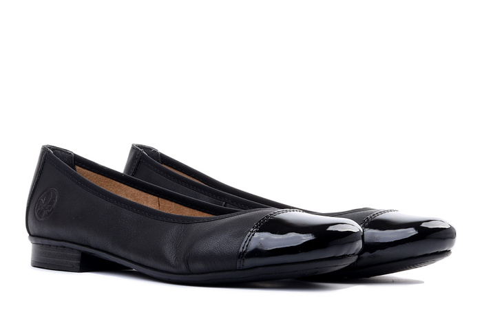 RIEKER 51998-00 black, czółenka damskie | Sklep e-kobi.pl